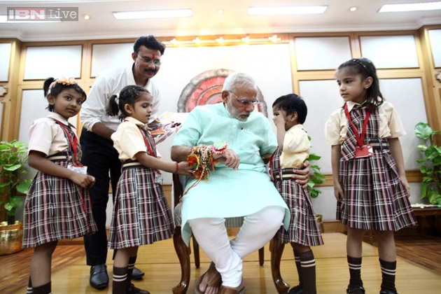 Modi@365: Narendra Modi interacts with children - News18