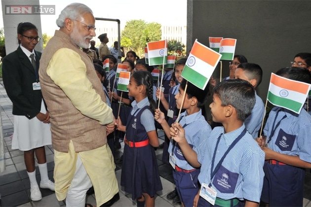 Modi@365: Narendra Modi interacts with children - News18