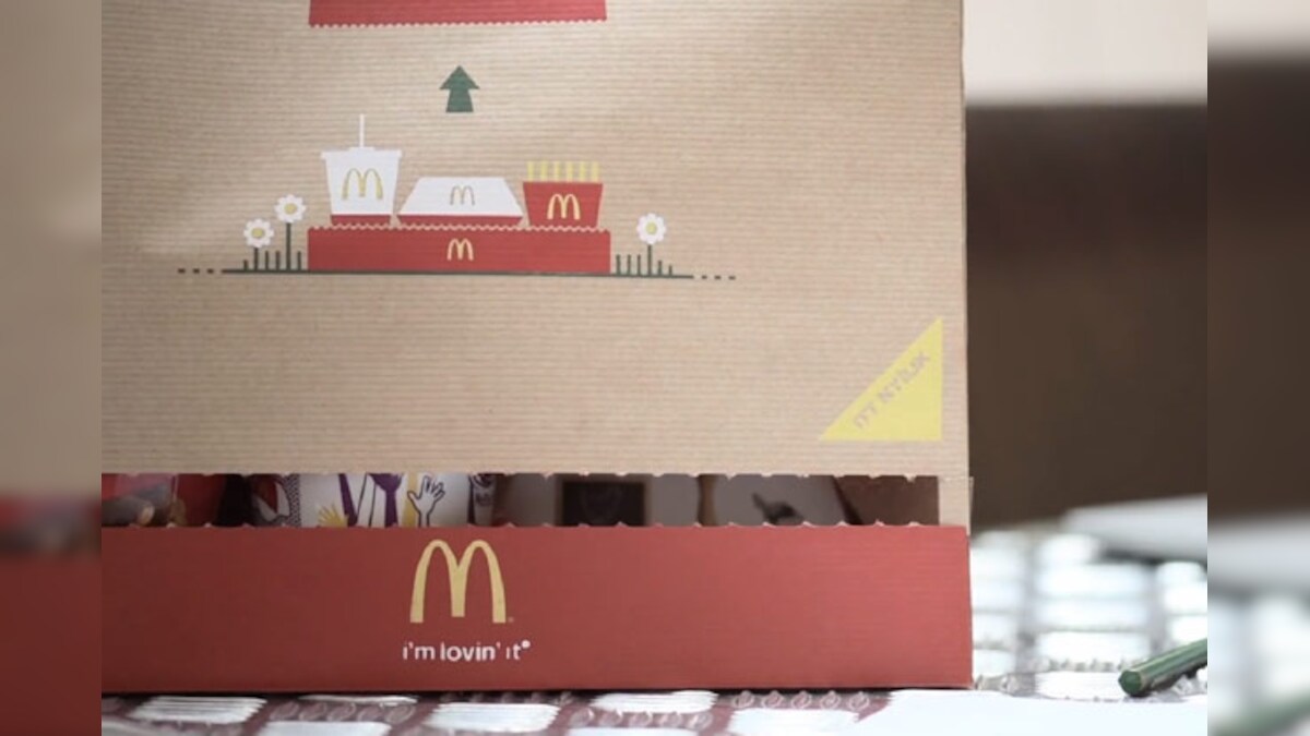 McDonald's invents new paperbag with a built-in tray