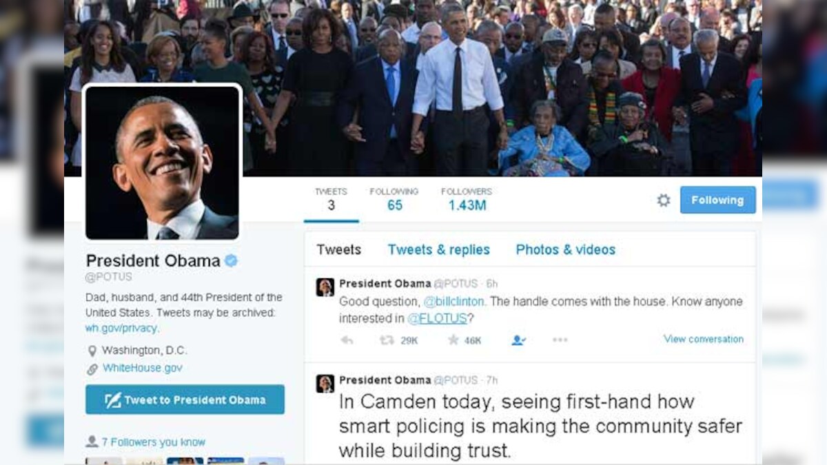 After six years, Barack Obama finally gets his own Twitter account