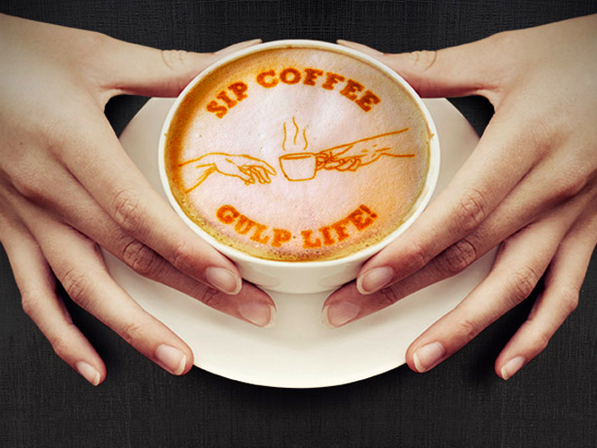 This new device can print photos on your coffee in just 10 seconds ...