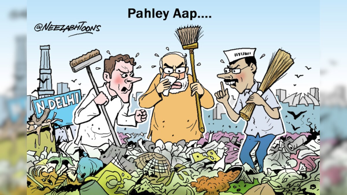Cartoon of the day: Politics over garbage in Delhi