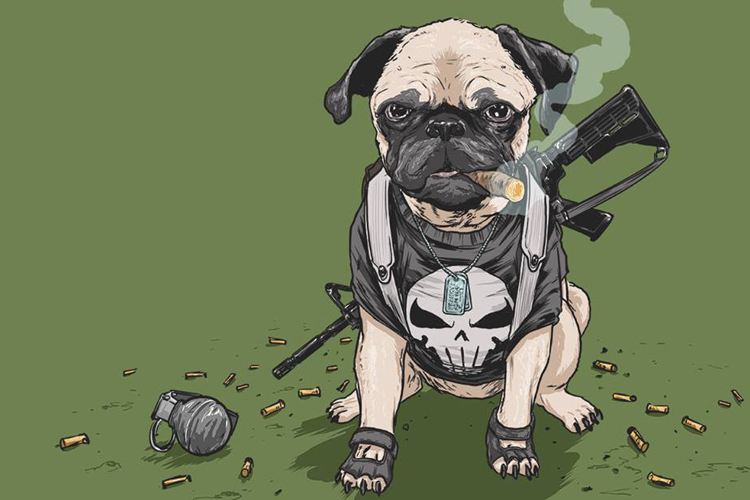 This artist creates really adorable 'dog' versions of Marvel Comics ...