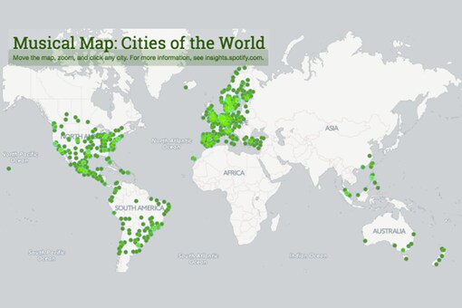 Spotify's new interactive online music map lets you listen to popular ...