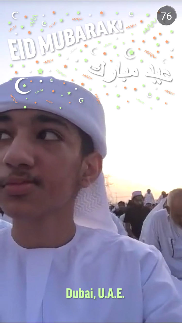 Eid Mubarak: How Snapchat users are celebrating the festival in Riyadh ...