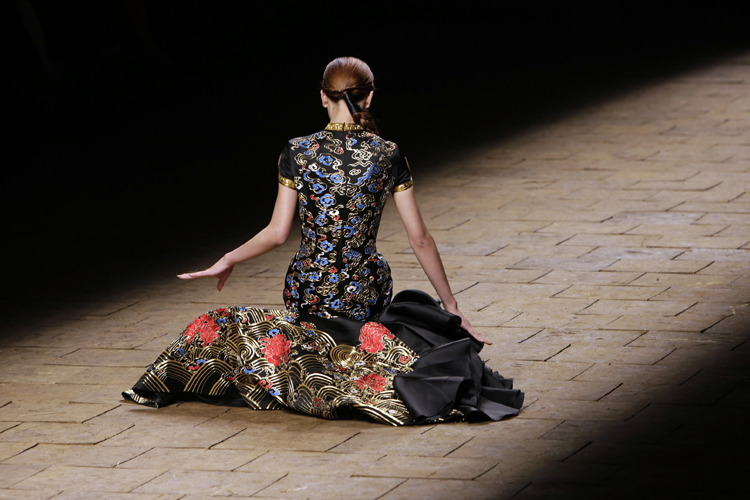 Photos: Models take a tumble after tripping on the runway