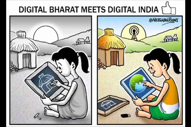 Breaking Toons: Digital Bharat meets Digital India - News18