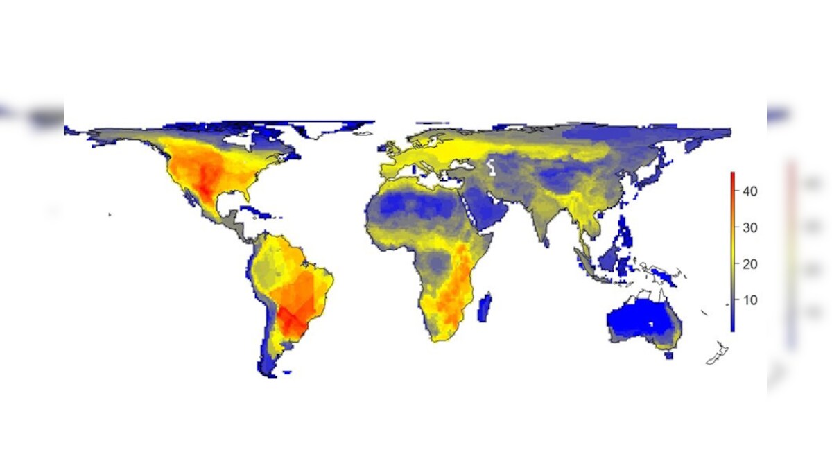 New map reveals how the world would appear without humans - News18