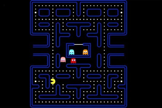 Pac-Man creator Toru Iwatani shows his original drafts for the iconic game