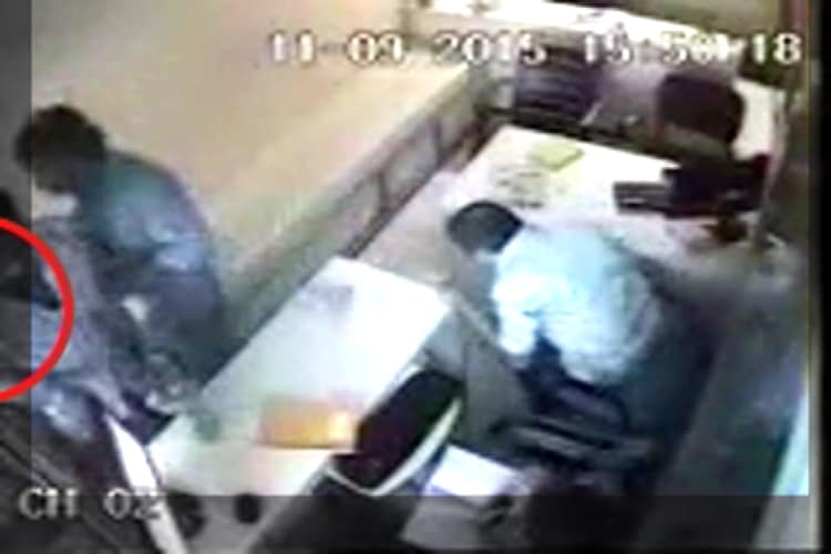 Caught on CCTV camera, 2 unidenitified men shoot cable operator to ...