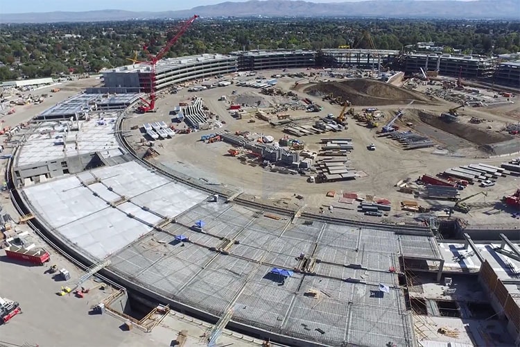Watch: 4K drone video shows Apple's under-construction spaceship-like ...