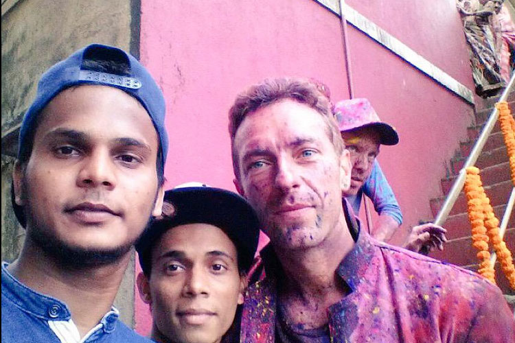Coldplay celebrates Holi in Mumbai while filming their new music video