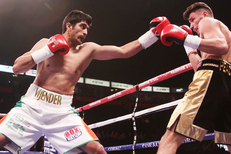 In pics: Vijender Singh begins pro-boxing career on high, destroys ...