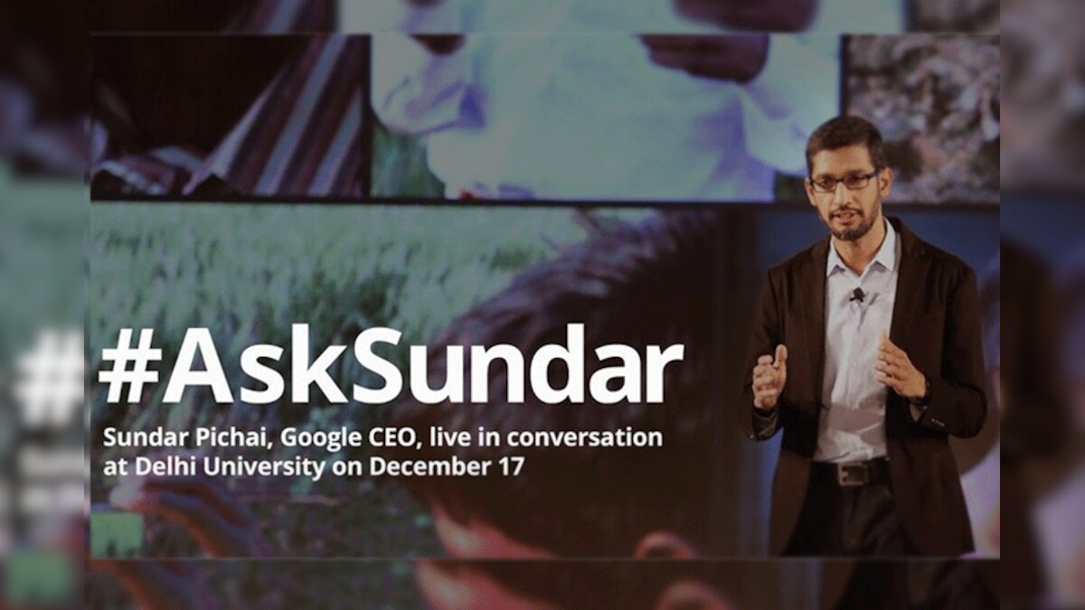 Google CEO Sundar Pichai to interact with students at SRCC today