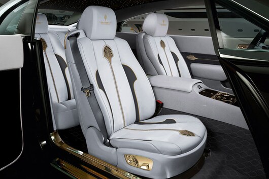 This Rolls-Royce Wraith comes customised with 999 pure gold plating
