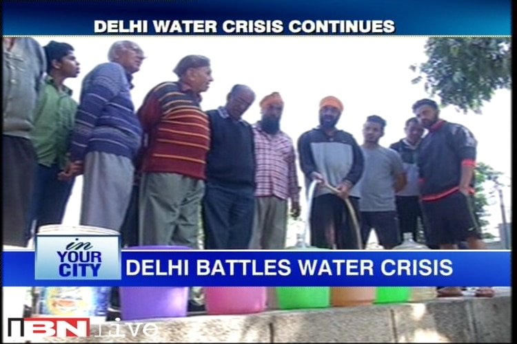 Dwarka reels under water crisis as residents skip work to fill buckets ...