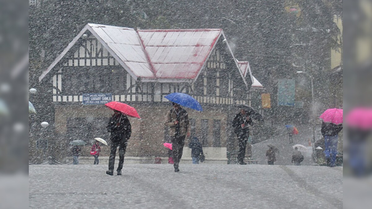 Heavy snowfall in higher hills of Himachal Pradesh - News18