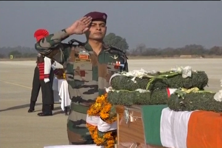 In pics: Army pays tribute to 23-year-old Pampore martyr Captain Pawan ...