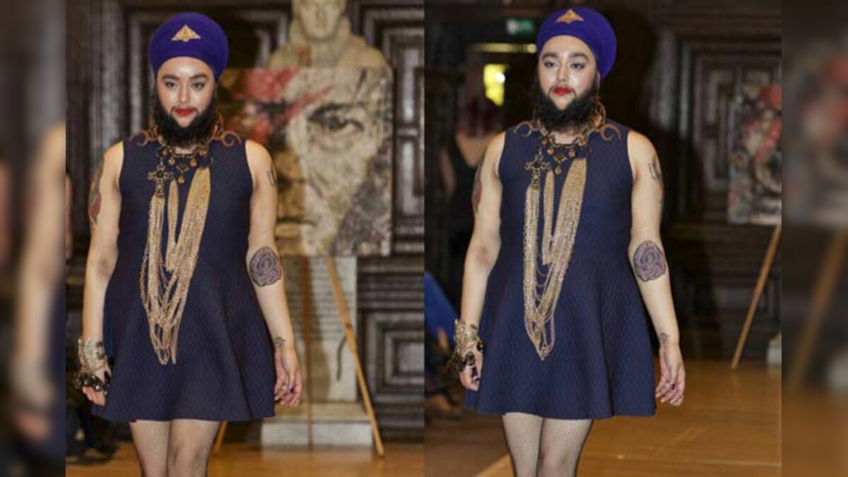 Bearded model Harnaam Kaur walks the ramp for Marianna Harutunian at ...