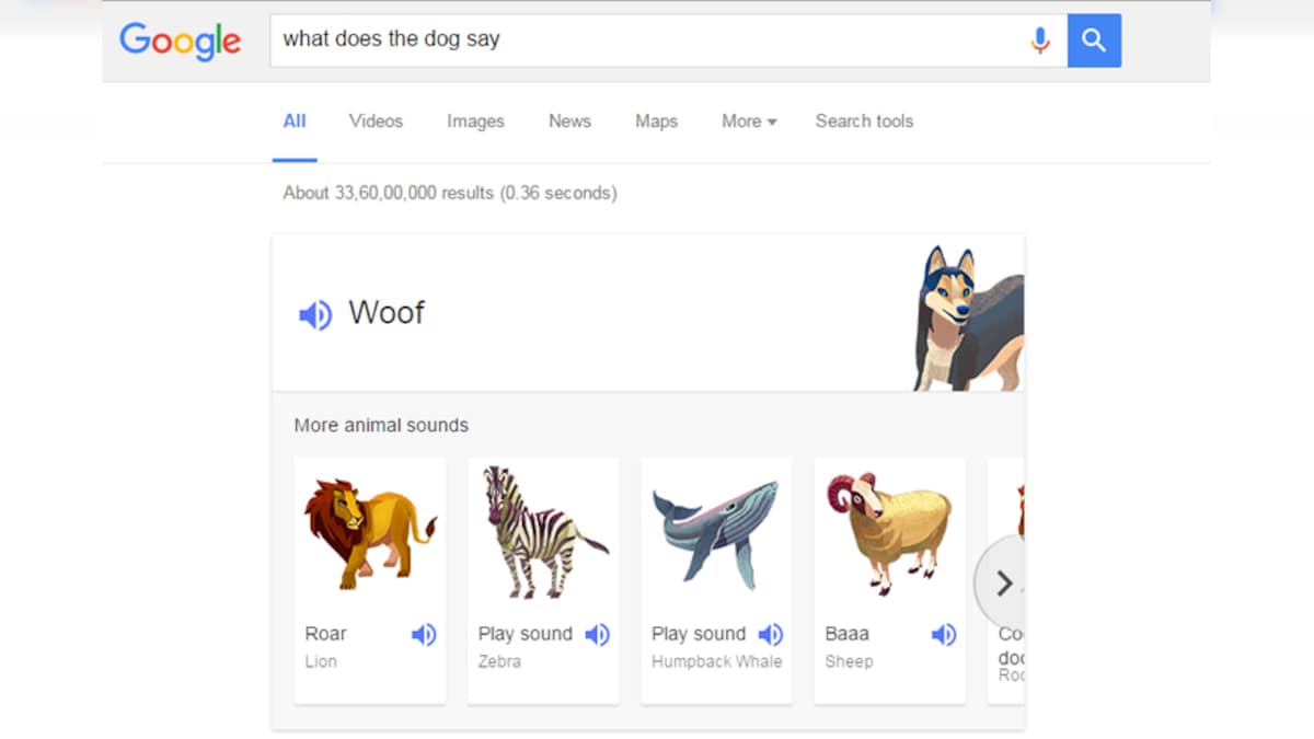 Google has a new way to teach kids about animal noises - News18