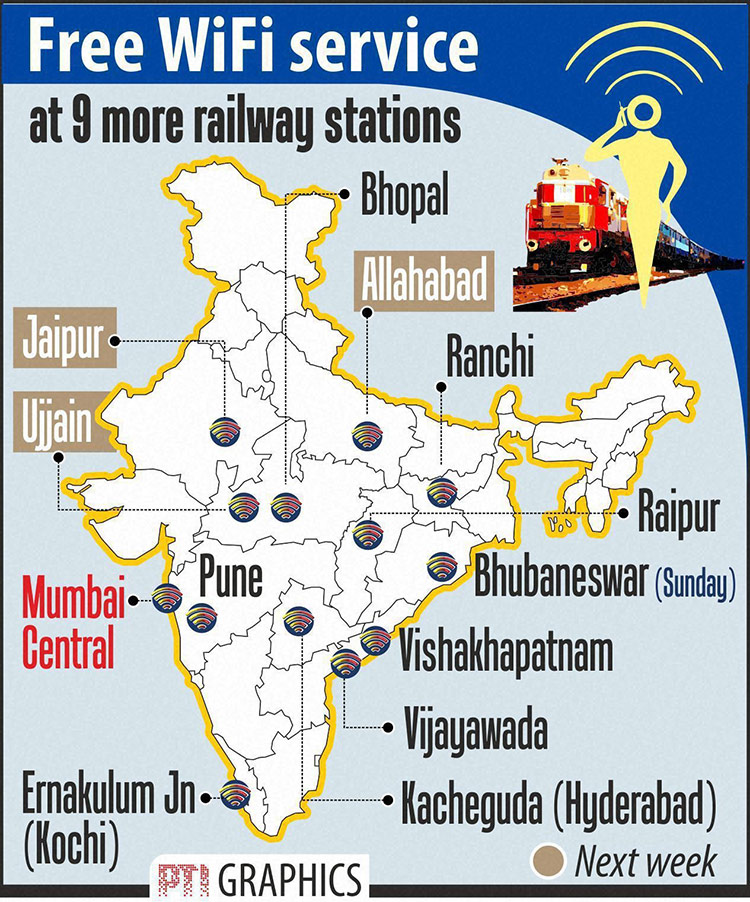 Map: Railway Stations with Google's Free WiFi Service - News18