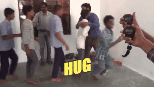 This Indian Man Holds The Record For Most Hugs in a Minute And it's Insane