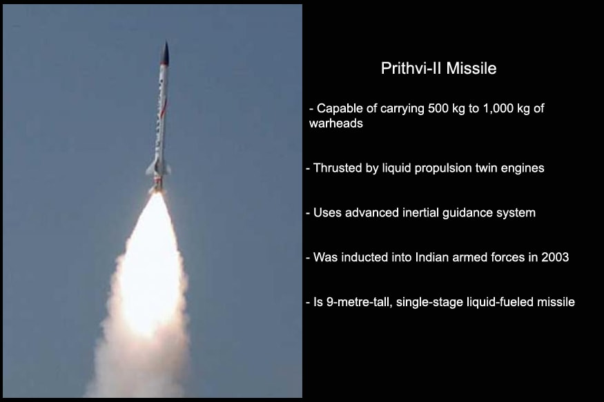 India Test Fires Nuclear Capable Prithvi-II Missile