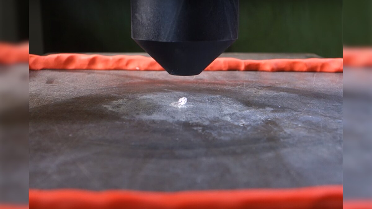 This Video of a Diamond Breaking Under Pressure is Pretty Awesome!