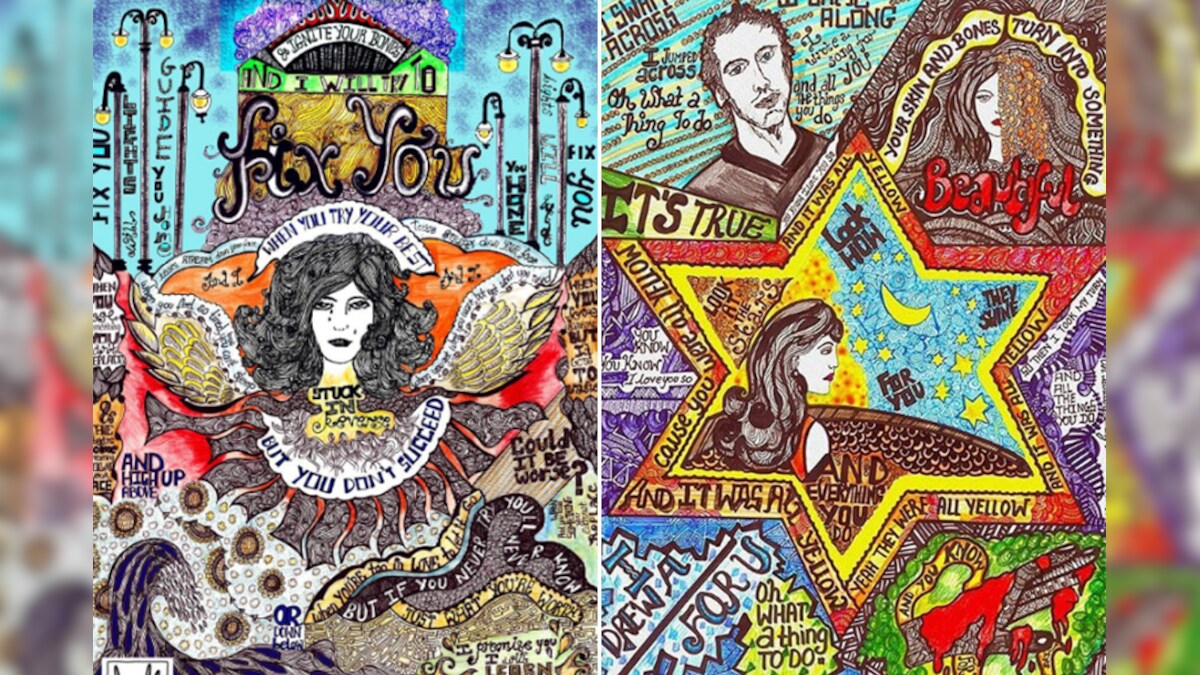 This Mumbai Artist Doodles Crazy Art for Coldplay Songs!