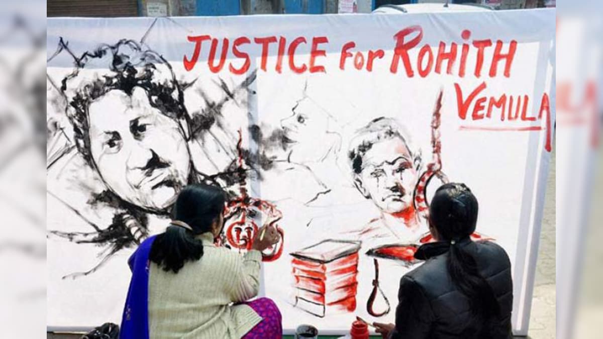 Students Observe First Death Anniversary of Dalit Scholar Rohith Vemula ...