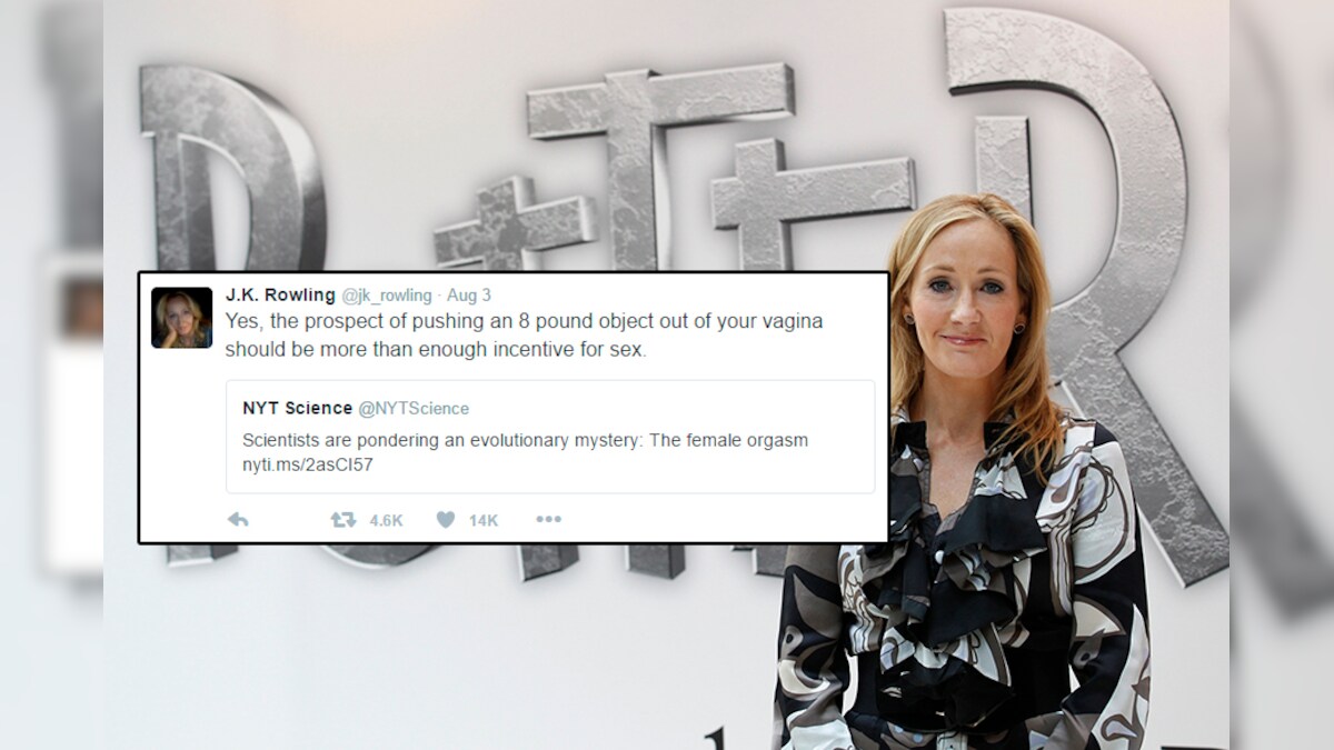 JK Rowling Gets Slammed by Scientist for Her Tweet on Female Orgasms ...