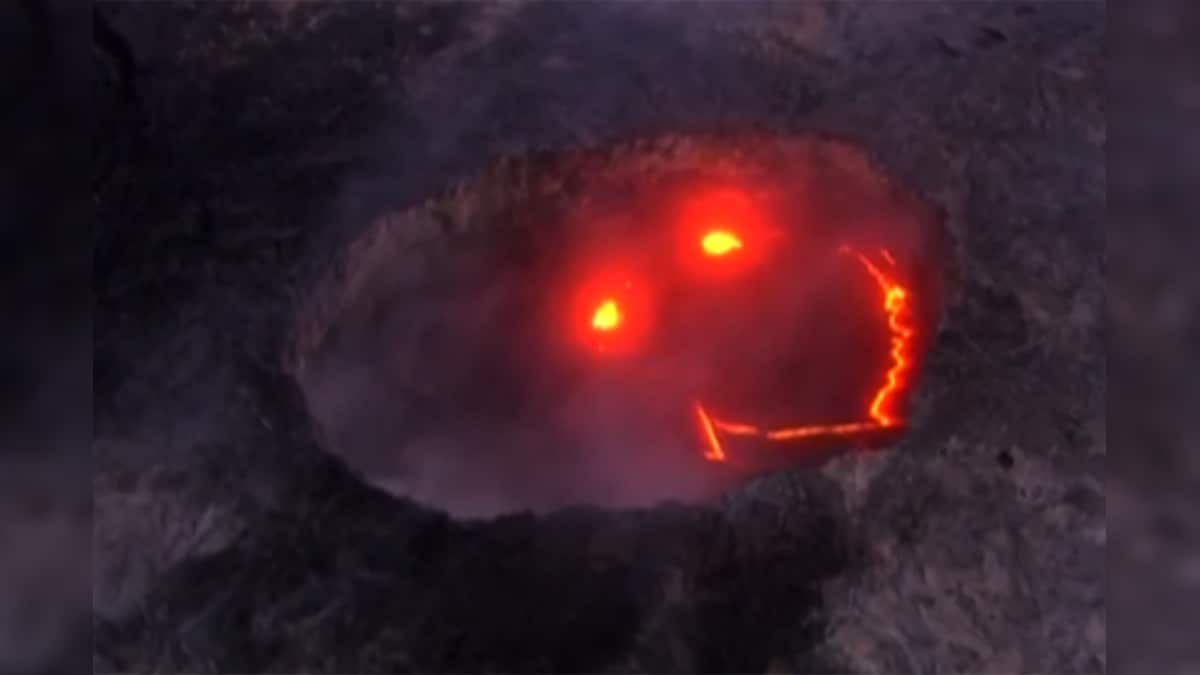 'Passive Aggressive' Volcano Flashes Smiley Face While Erupting - News18