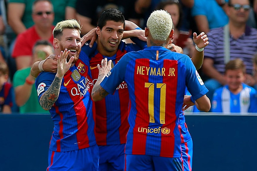 Lionel Messi Double Leads Five-star Barcelona Past Leganes
