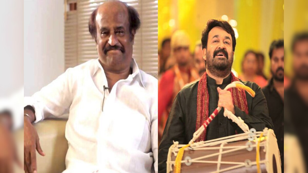 Rajinikanth Watches Mohanlal's Oppam at a Special Show