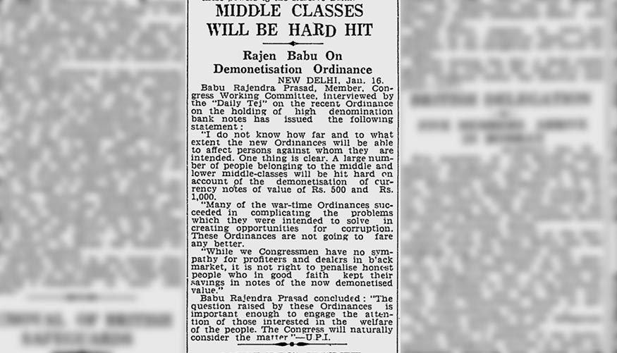 Demonetisation: Newspapers From 1946 Tell a Story Similar to 2016