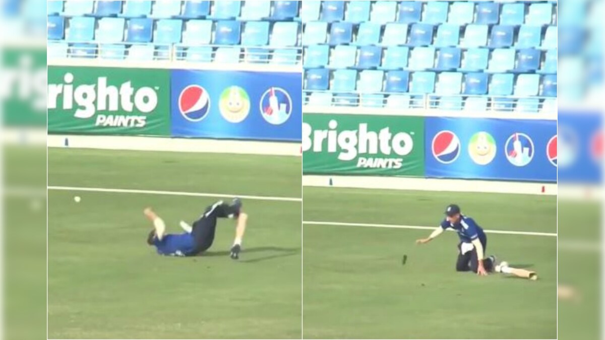 England Cricketer Liam Thomas Continues Fielding Despite Losing ...