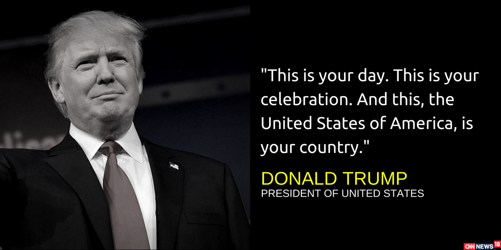 Key Quotes From US President Donald Trump's Inauguration Address - News18