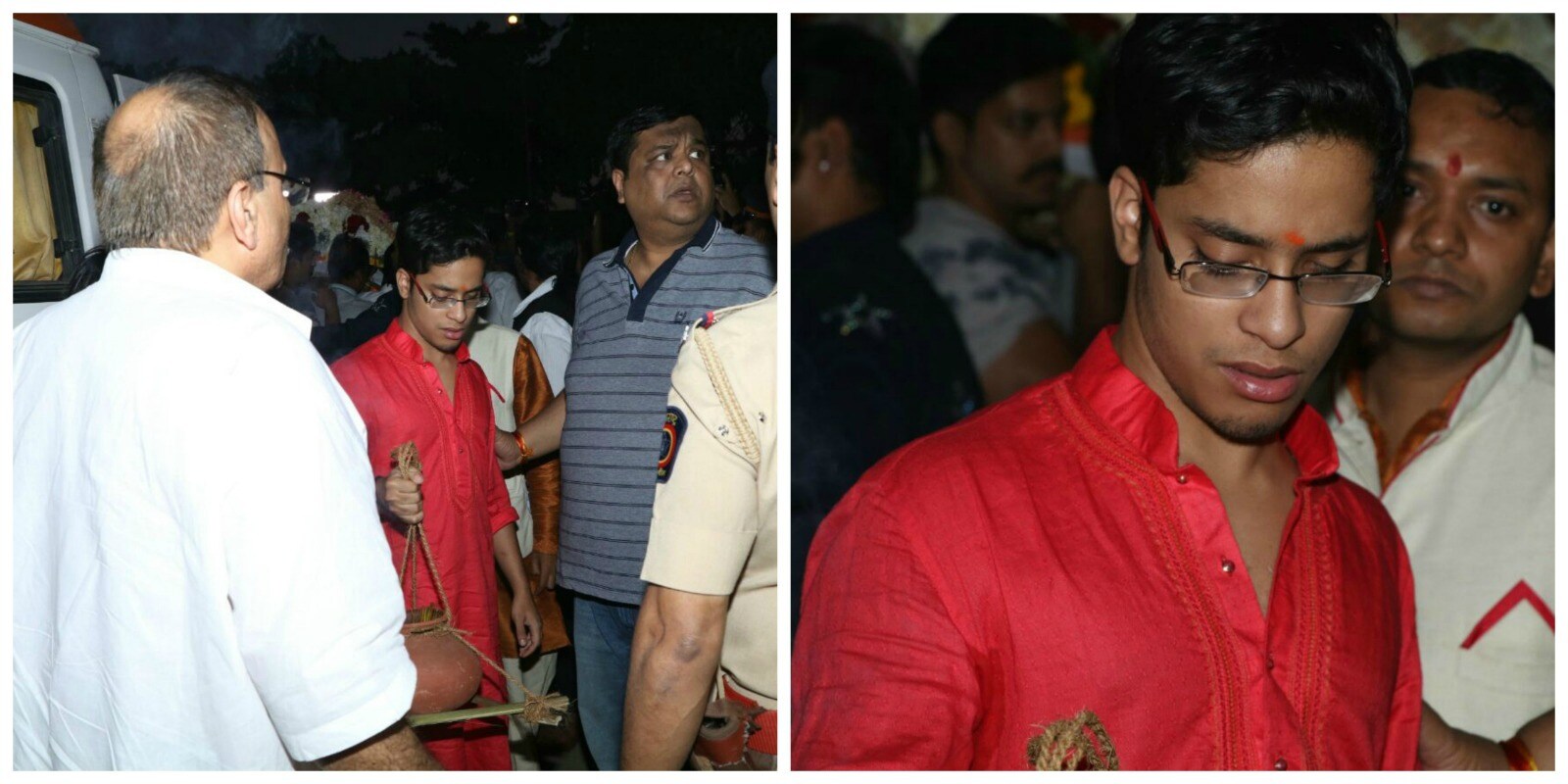 Om Puri's Last Rites Performed: Son Ishaan Lights Pyre; Big B Pays ...