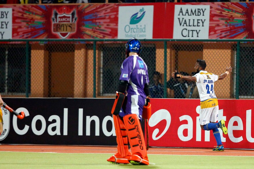 HIL 2017: SV Sunil Stars in Punjab Warriors' 7-0 Win Over Ranchi Rays