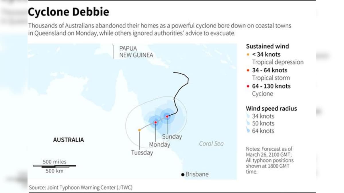 Cyclone Debbie Makes Landfall in Australia