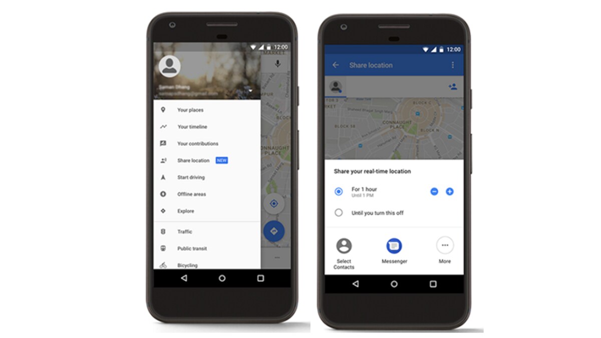 Google Maps Brings Real Time Location Sharing Feature