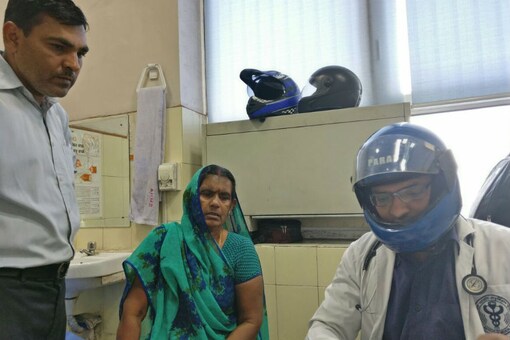 Fear-stricken Resident Doctors at AIIMS Wear Helmets to Work - News18