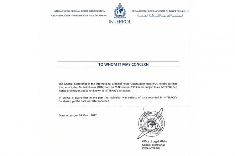 Lalit Modi Gets Big Relief, Interpol Denies Extradition Request | India ...