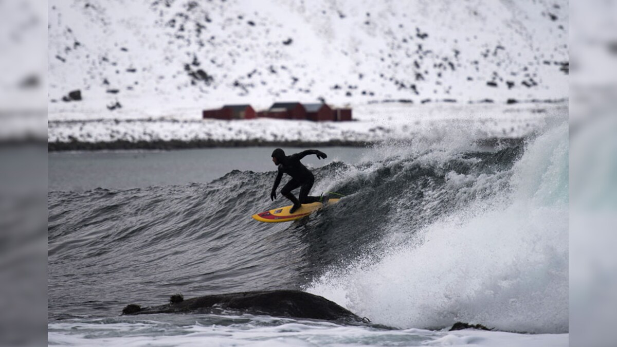 Surfing: Pushing The Limit Riding Norway's Frozen Waves - News18