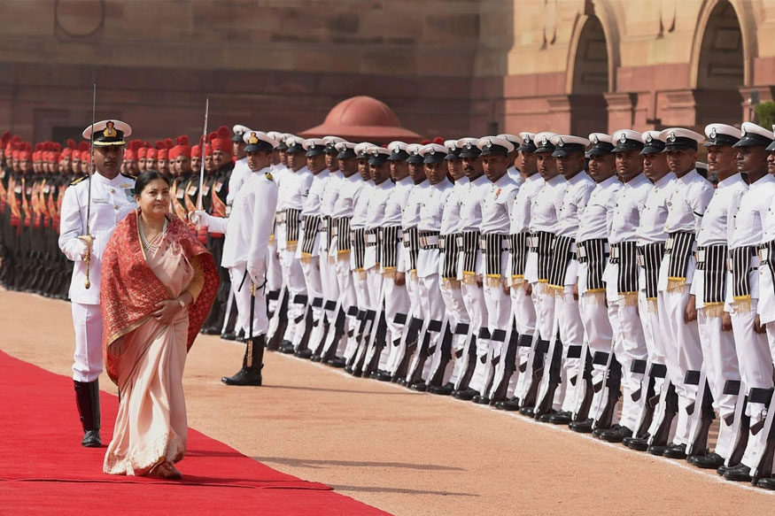 Ceremonial Reception of President of Nepal, Bidhya Devi Bhandari at ...