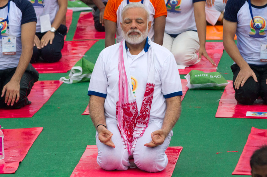 International Yoga Day: PM Modi Leads Celebrations in Lucknow - News18