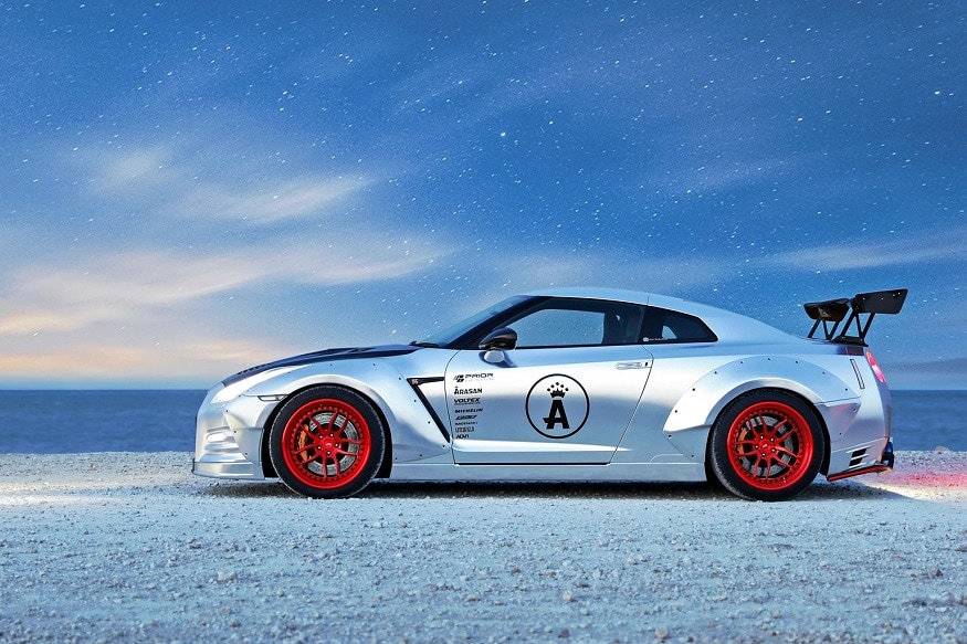 Nissan GT-R Wrapped In Matte Silver Chrome Looks Wild - News18