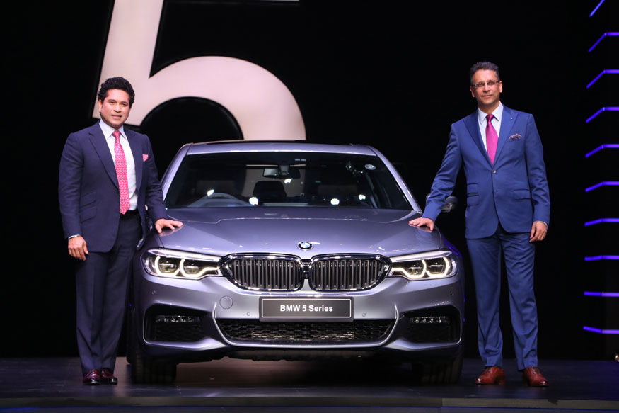 Celebrities at the launch of the BMW 5 series