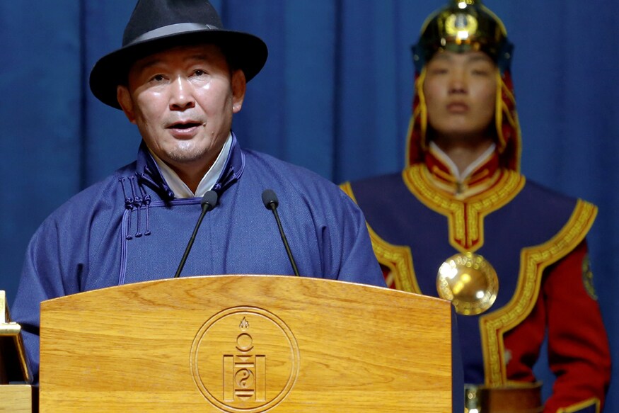 Martial Arts Expert Khaltmaa Battulga Sworn in as Mongolian President