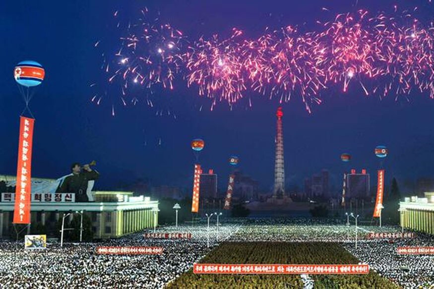 Explosions in Sky as Pyongyang Celebrates ICBM Launch